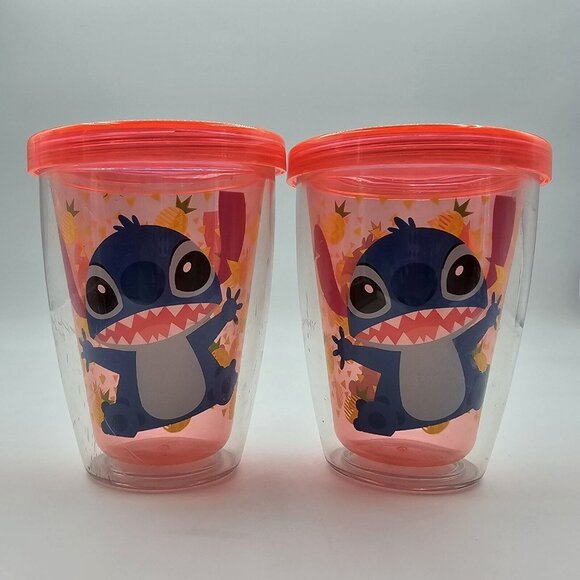 Disney | Dining | Disney Store Lilo And Stitch Drinking Tumbler Cups ...